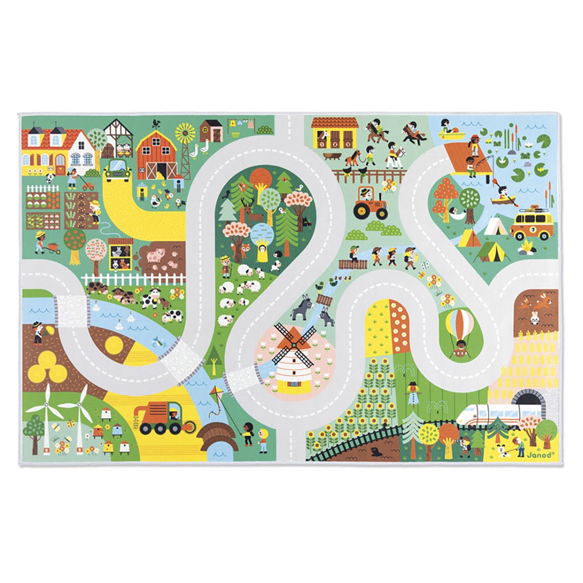 Janod Countryside Play Mat | Janod - Lucas loves cars