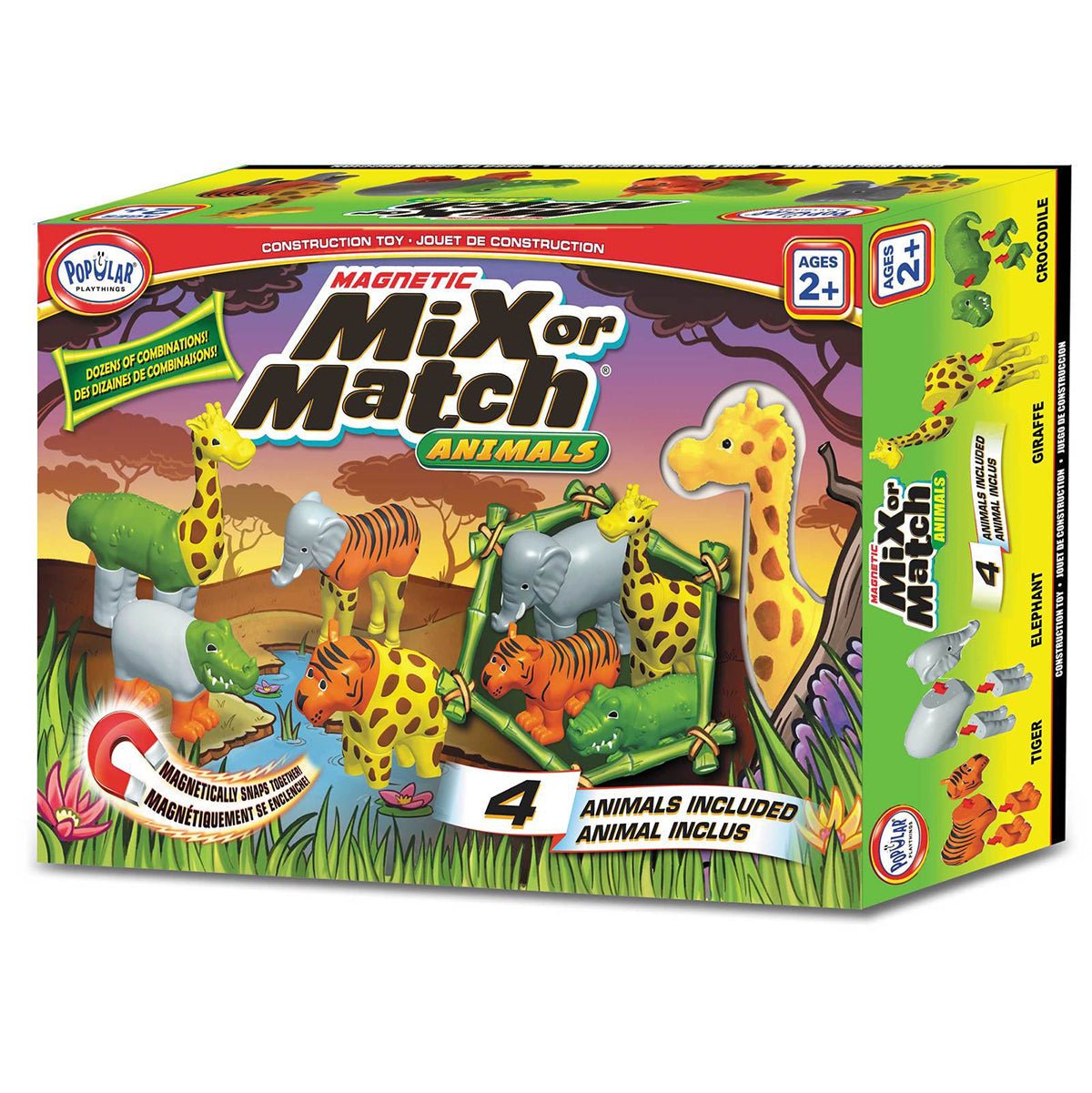 Mix Match Jungle Animals | Toddler toy magnetic animals - Popular ...