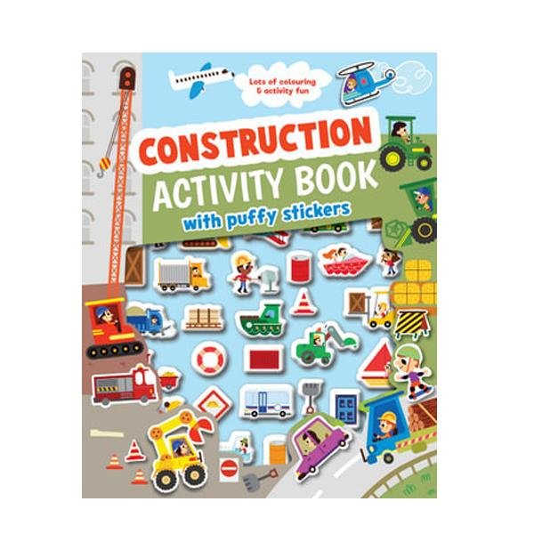 Sticker activity book Construction | Construction trucks | Lucas loves cars