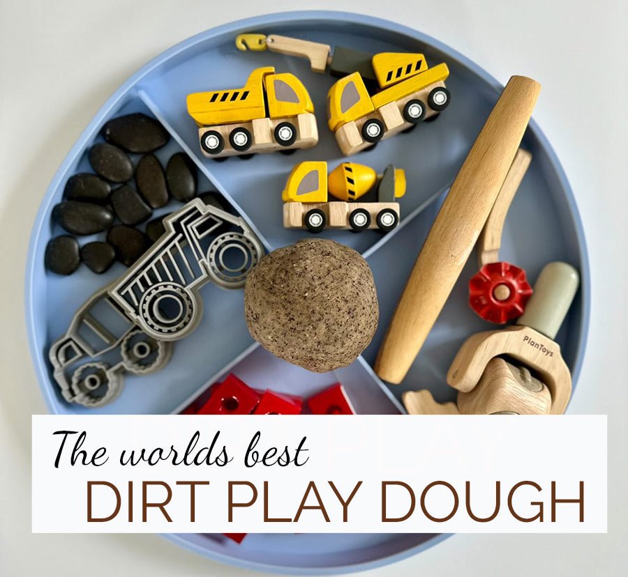 The Worlds Best Dirt Play Dough – Lucas loves cars