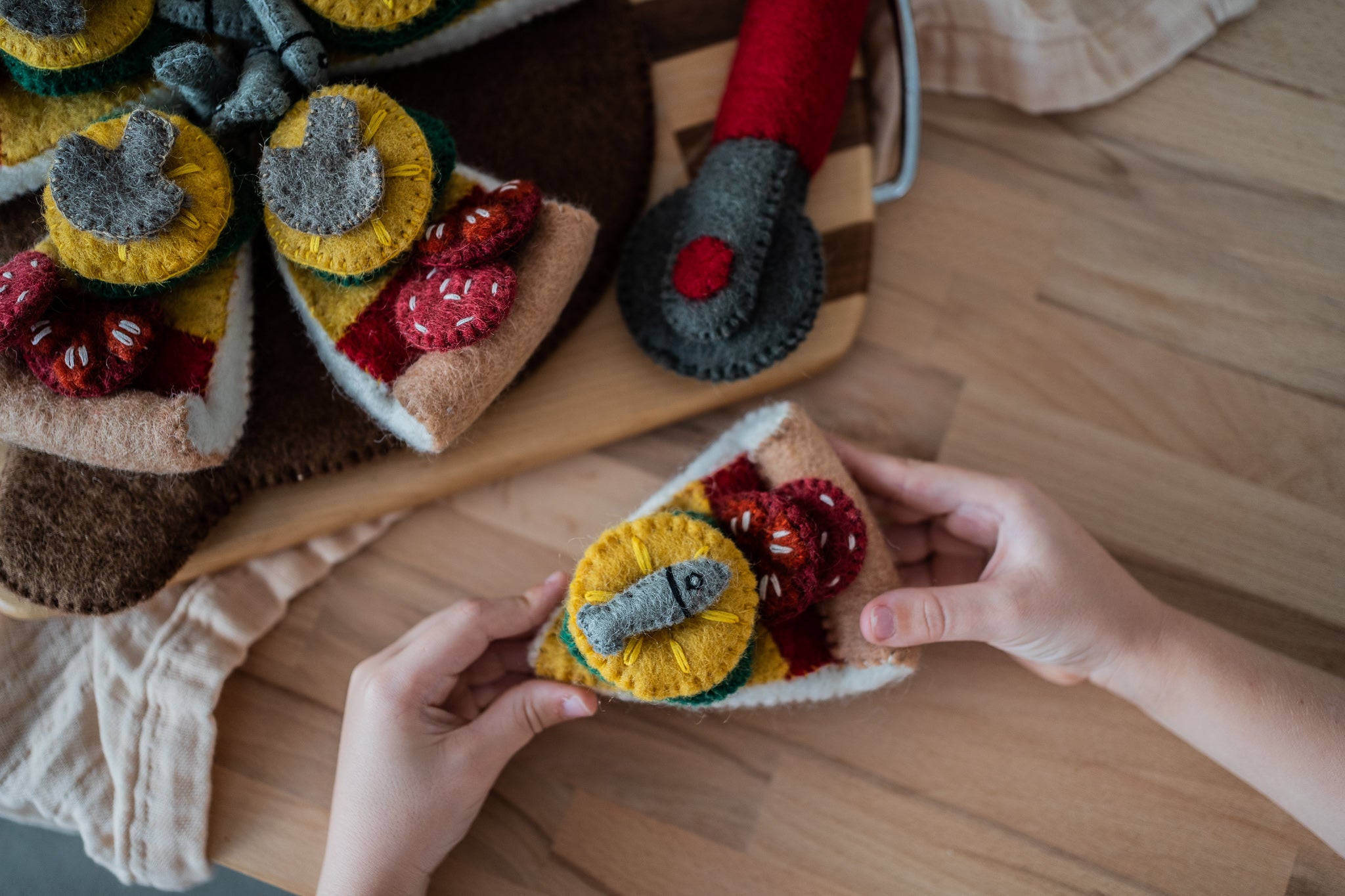 Papoose Toys | Felt Handmade Toys - Lucas loves cars