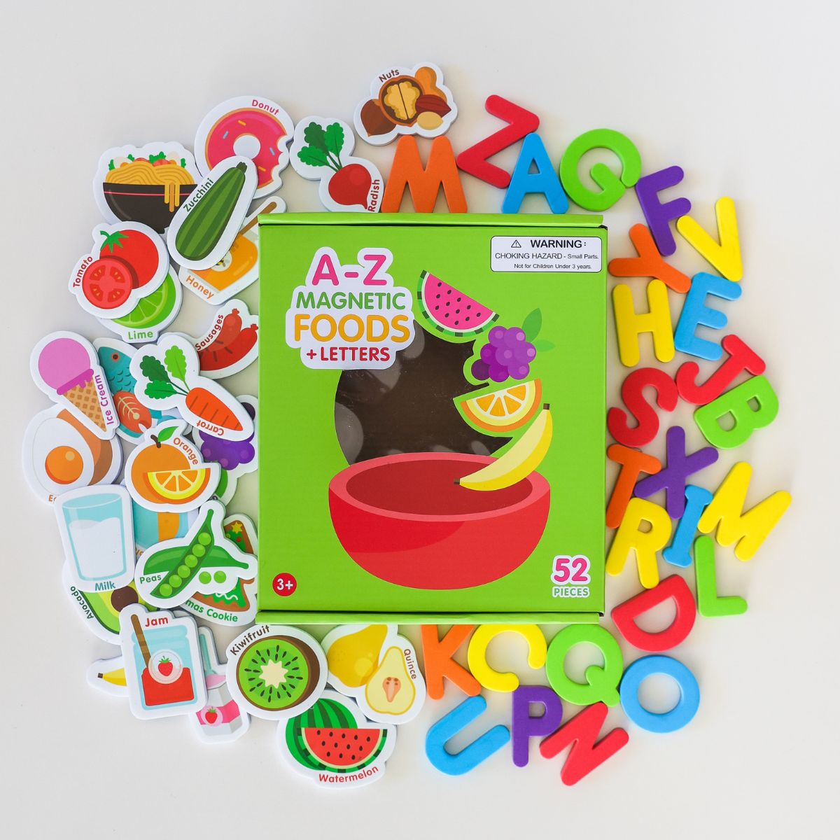 Curious Columbus Magnetic Foods & Letters – Lucas loves cars