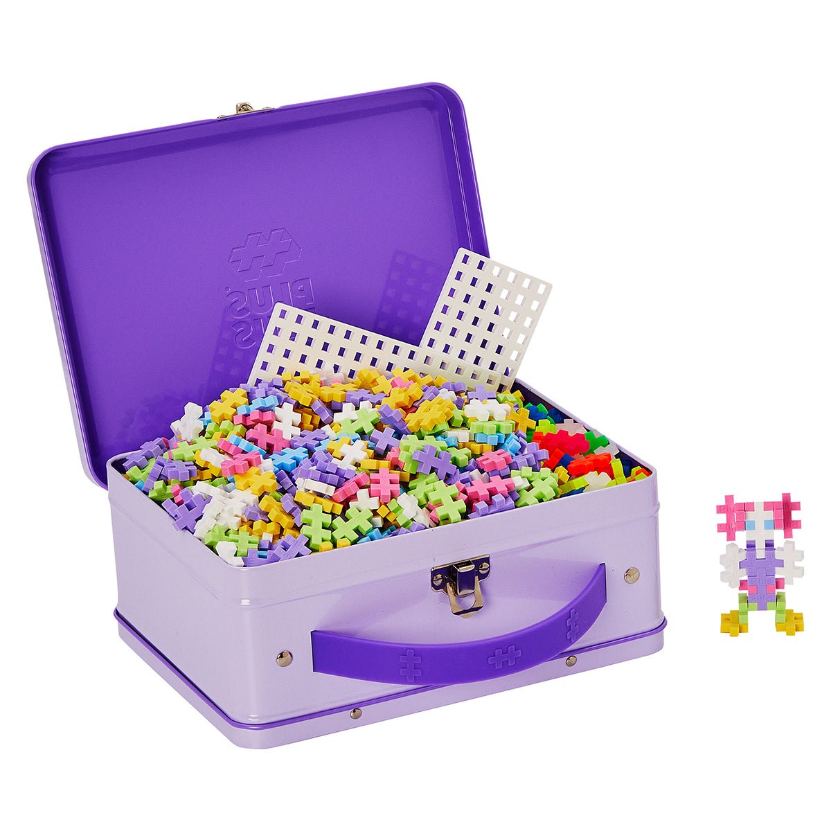 Plus Plus Suitcase Pastel | Plus Plus - Lucas loves cars