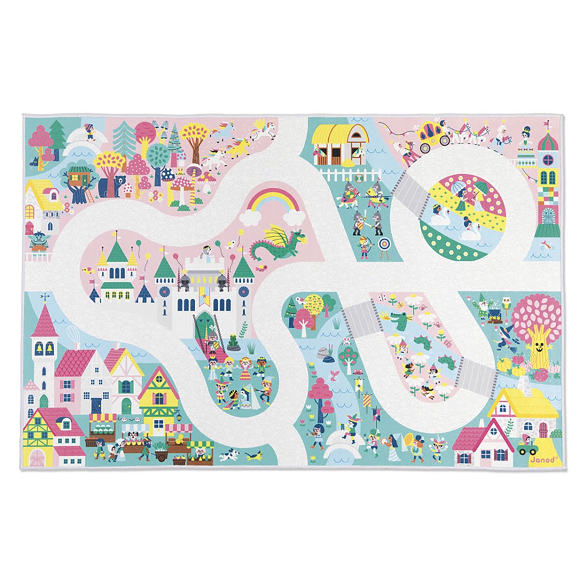 Janod Enchanted Kingdom Play Mat | Janod - Lucas loves cars