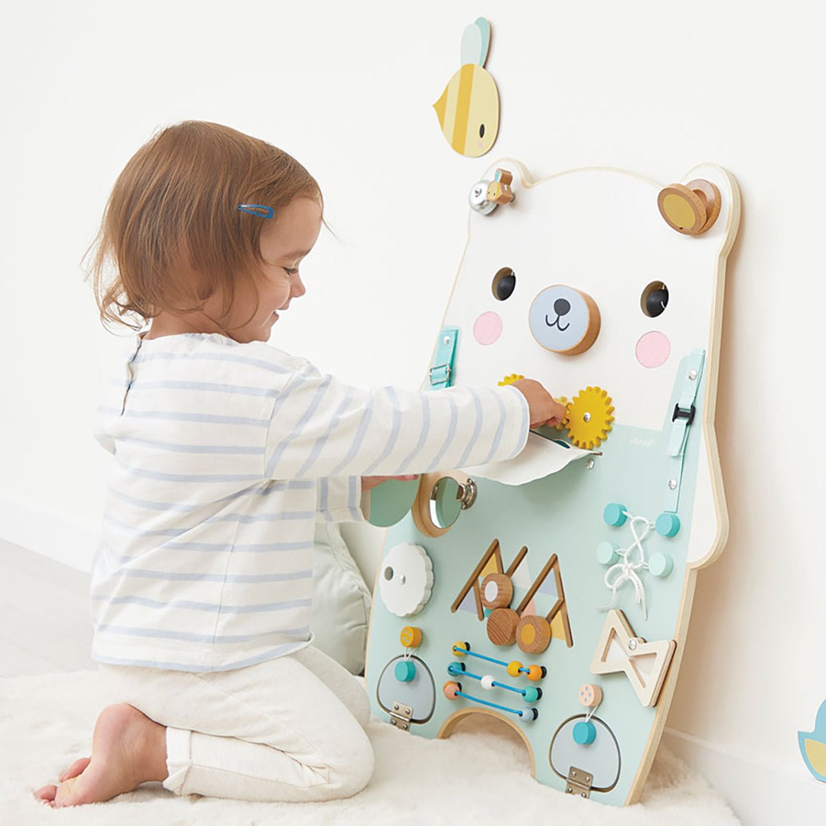 Janod Pure Bear Giant Activity board | Janod toys - Lucas loves cars