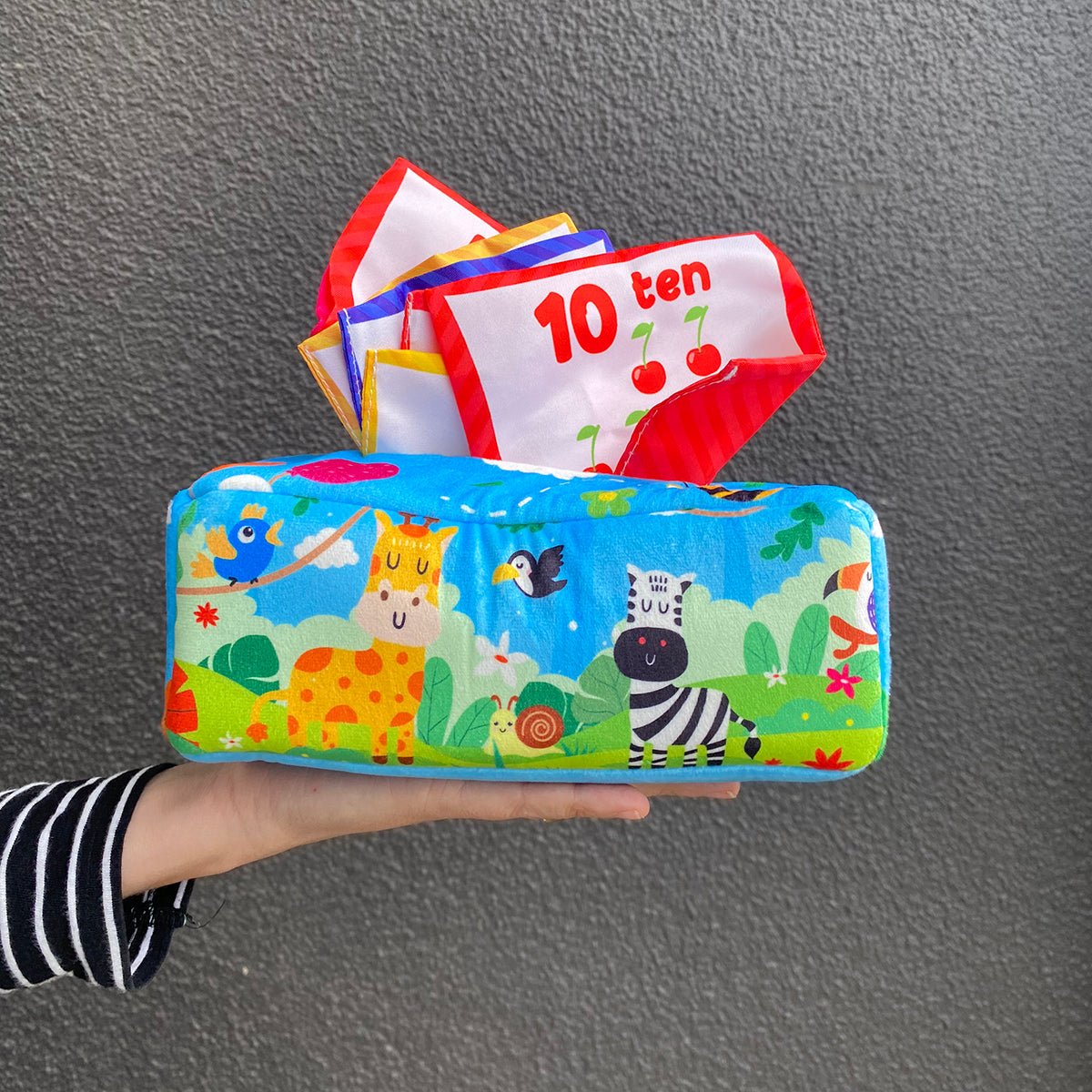 Sensory Tissue Box | Magic Sensory toys- Lucas loves cars