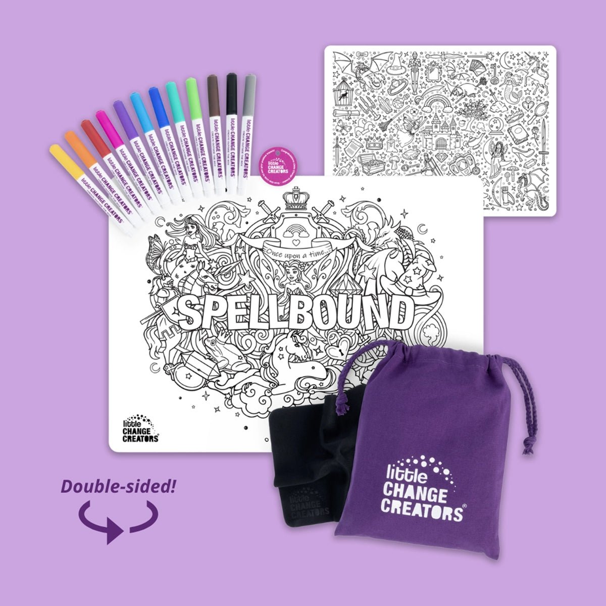 Reusable Colouring Mat Spellbound | Little Change Creators - Lucas ...