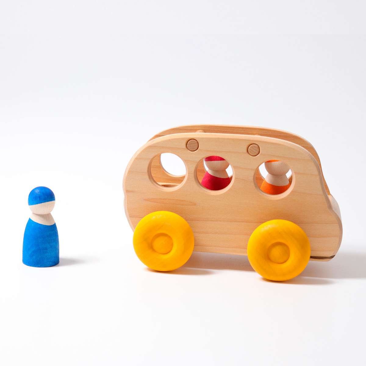 Grimms big bus | wooden bus toys – Lucas loves cars