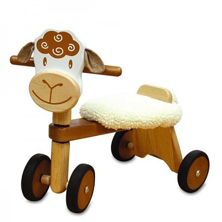 Lamb ride on wooden toy | Im Toy Paddle rider Lambie – Lucas loves cars