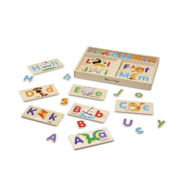 ABC wooden picture boards | Melissa and Doug - Lucas loves cars