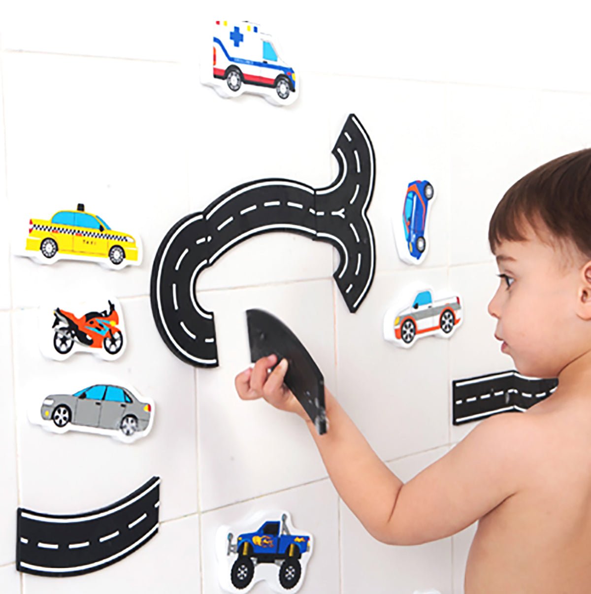 Bath Fun Traffic | Bath Car toys - Lucas loves cars