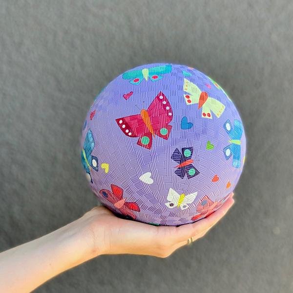 Playground Ball Butterfly Garden | Butterfly purple outside ball ...
