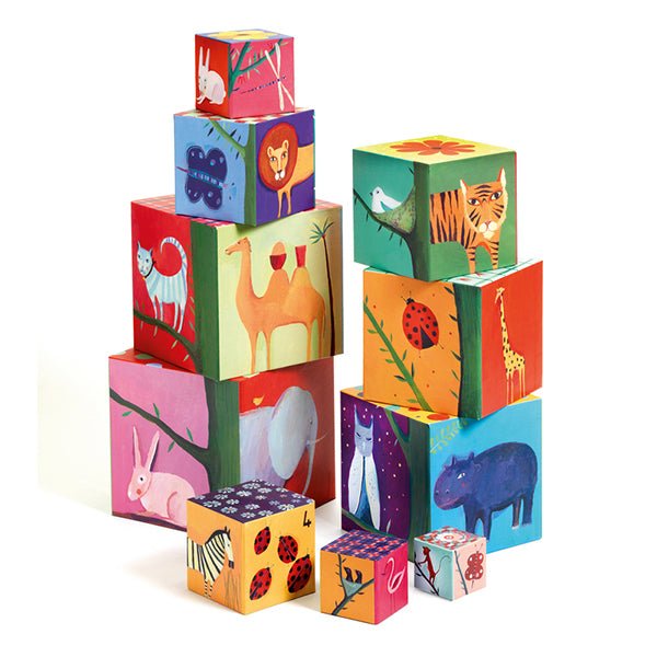 Djeco Nature and Animals Stacking Blocks – Lucas loves cars