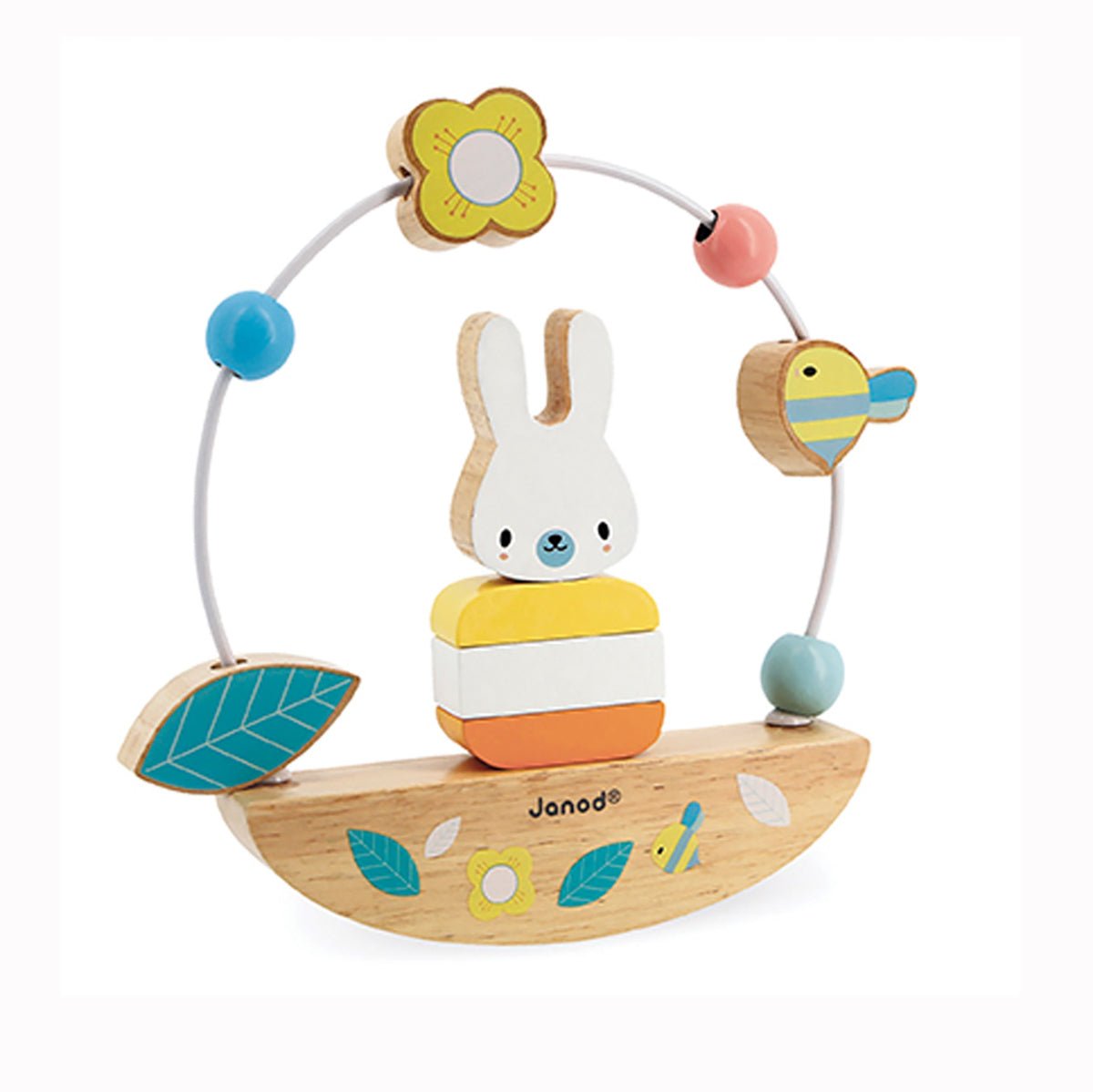 Janod Rabbit Bead Maze Rocker | Bead maze for toddlers – Lucas loves cars