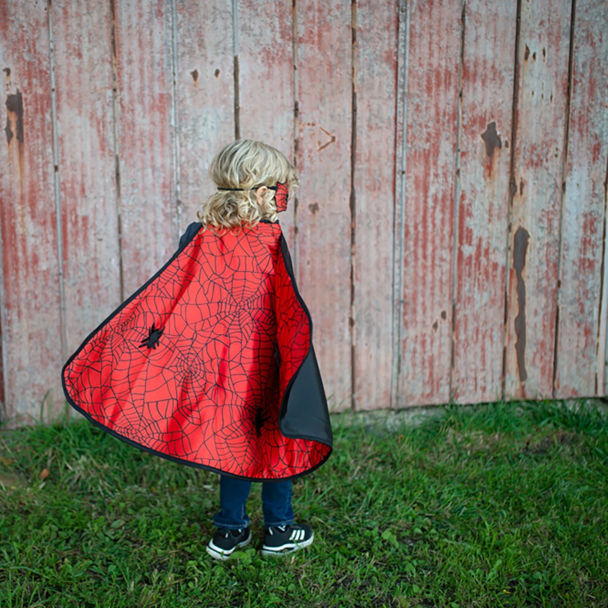 Reversible Spider Bat Cape kids costume – Lucas loves cars